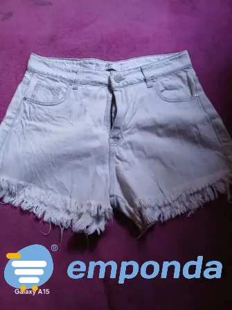 Comprar Short de jean clarito con flecos en Villa Ballester